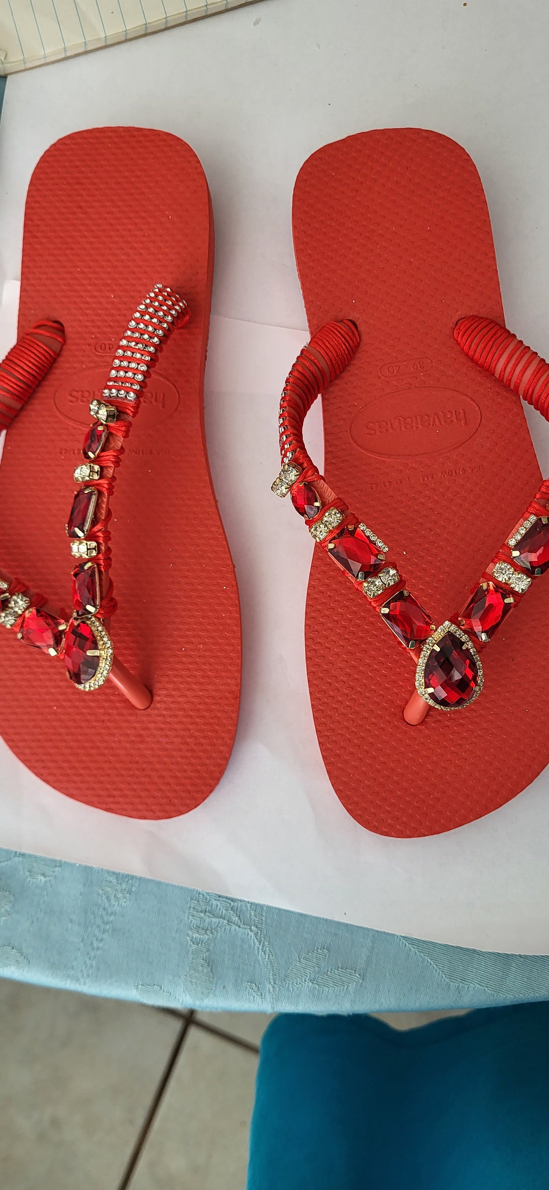 Brazilian Sandals Havaianas With Jewelry-free Shipping - Etsy