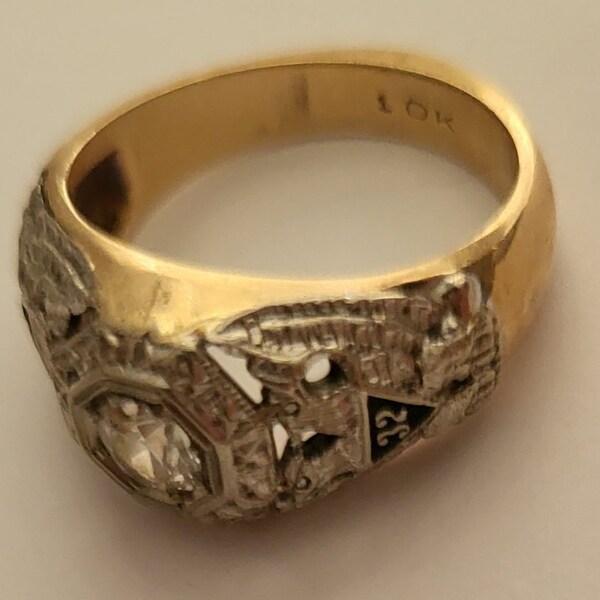 Antique Masonic Ring - Etsy