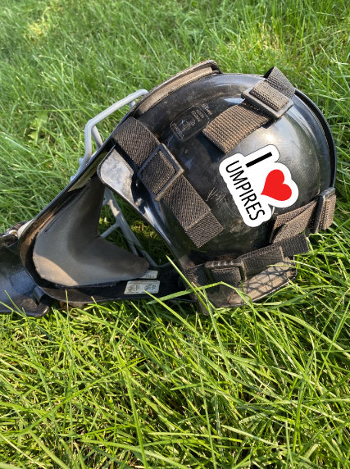 I Love Umpires Sticker Catcher's Mask Helmet Sticker - Etsy