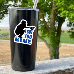 I Got You Blue Sticker, Catcher's Mask, Helmet Sticker, Umpire Sticker ...