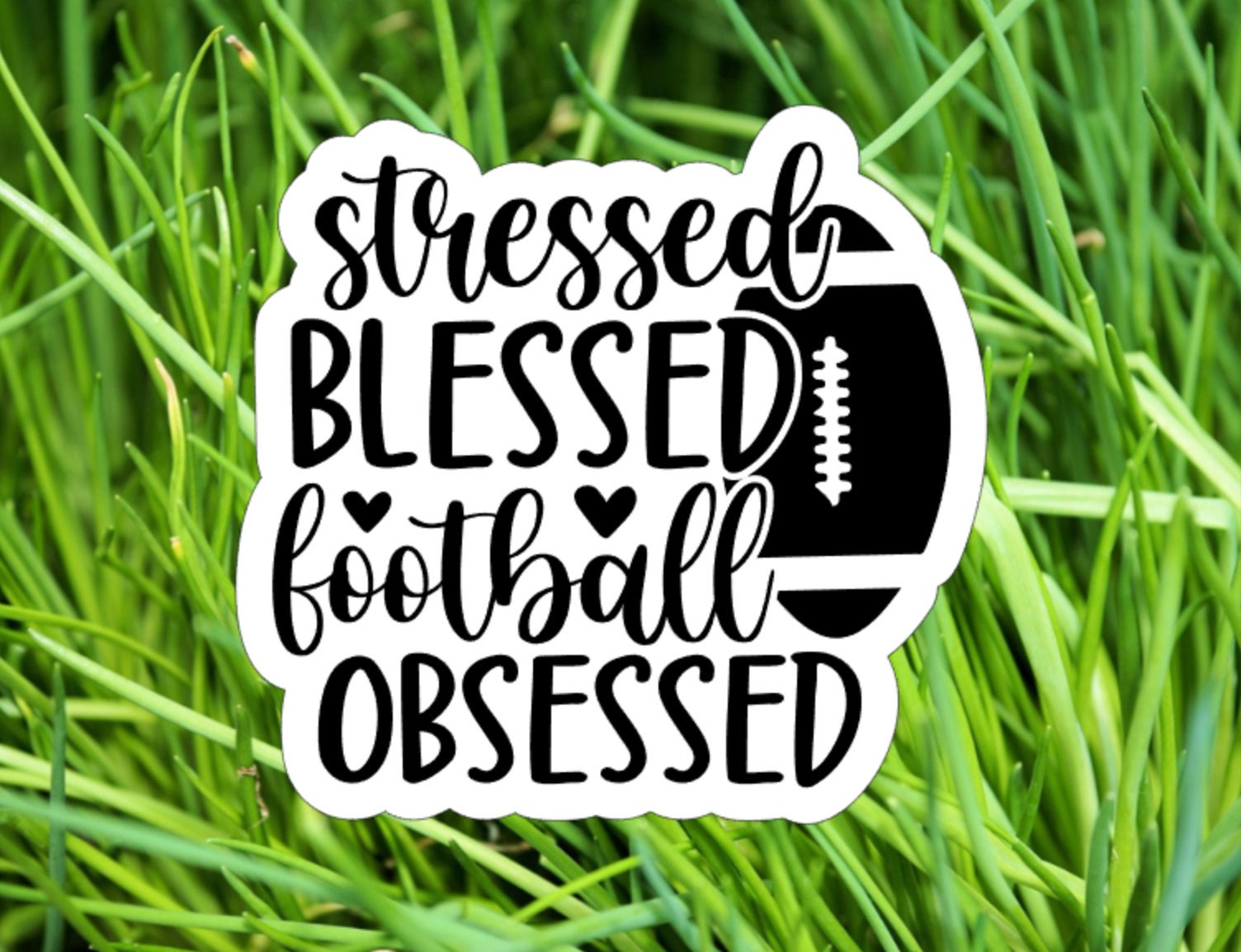 Football Obsessed Sticker Football Fan Sticker Football Gift - Etsy
