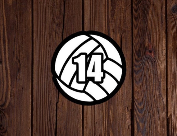 Personalized Volleyball Number Sticker Custom Number Sticker - Etsy