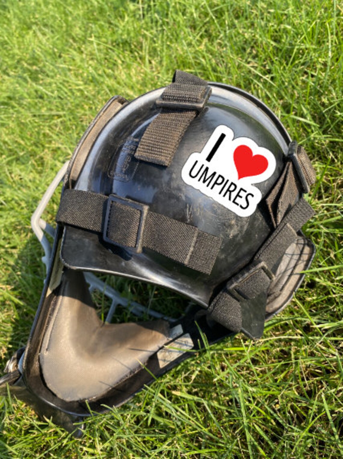 I Love Umpires Sticker Catcher's Mask Helmet Sticker - Etsy