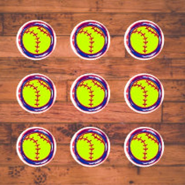Softball Award Stickers - Etsy