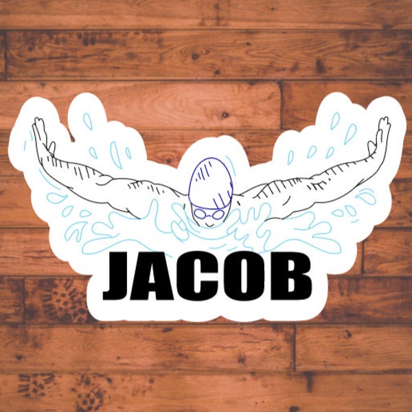 Swim Stickers - Etsy