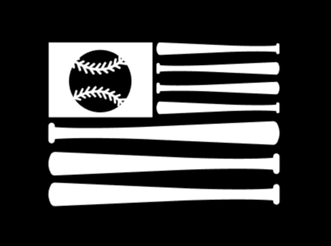 Baseball Flag Car Window Decal, Softball Window Decal, Batters Helmet ...