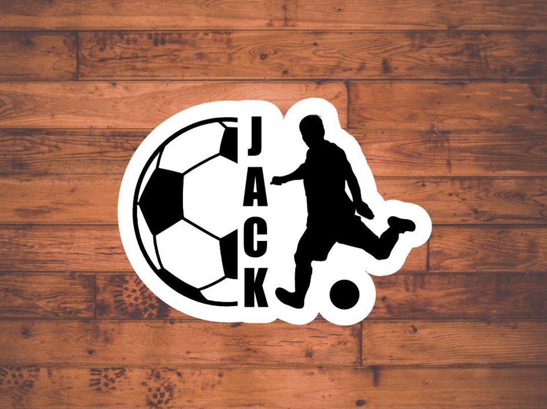 Personalized Soccer Player Sticker, Custom Name Sticker, Soccer Team ...
