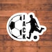 Personalized Soccer Player Sticker, Custom Name Sticker, Soccer Team ...