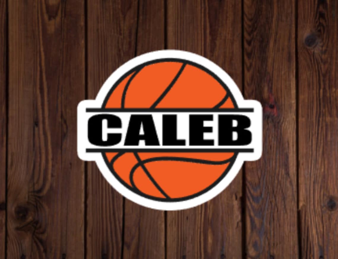 Basketball Personalized Player Name Sticker Custom - Etsy