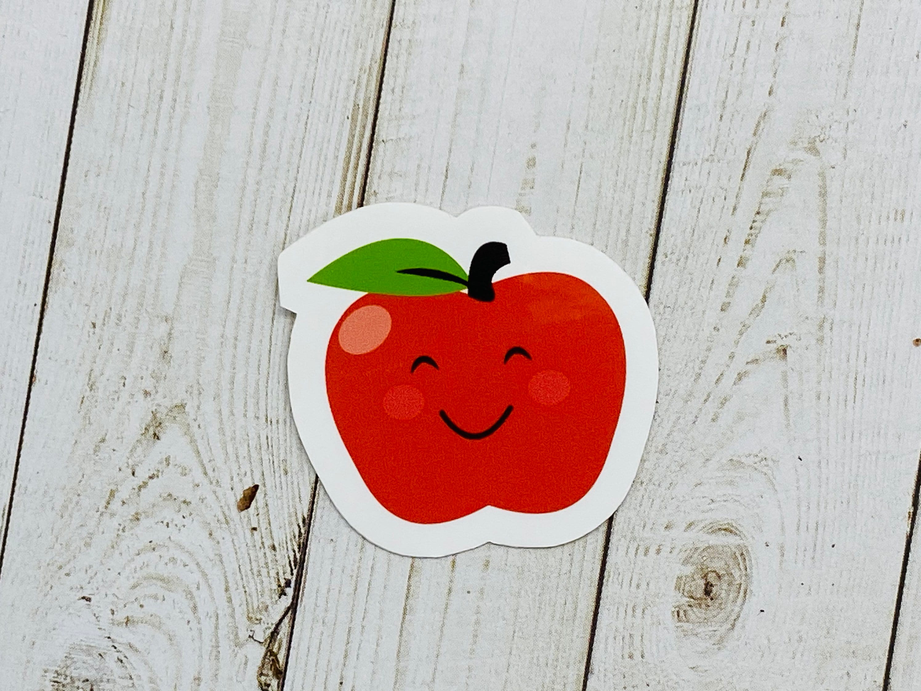 Apple Stickers Waterproof Vinyl Stickers Trendy Stickers - Etsy