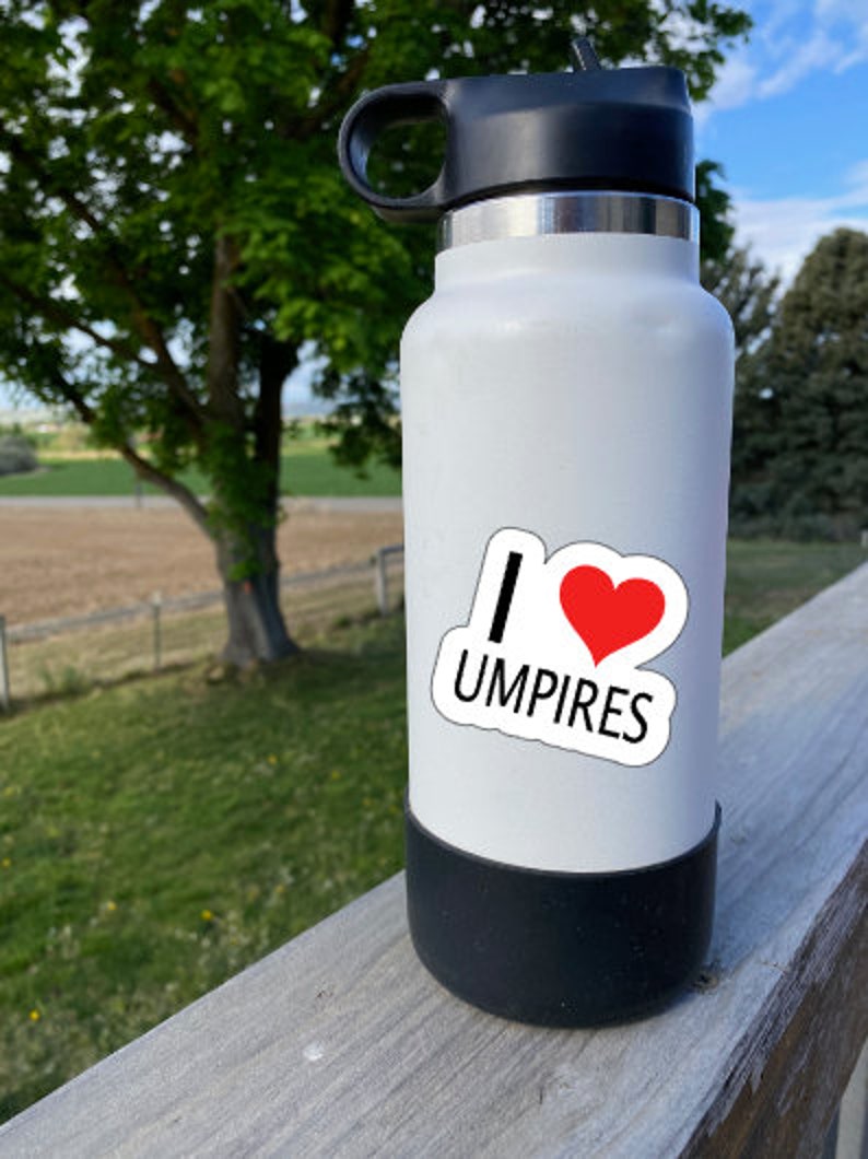 I Love Umpires Sticker Catcher's Mask Helmet Sticker - Etsy