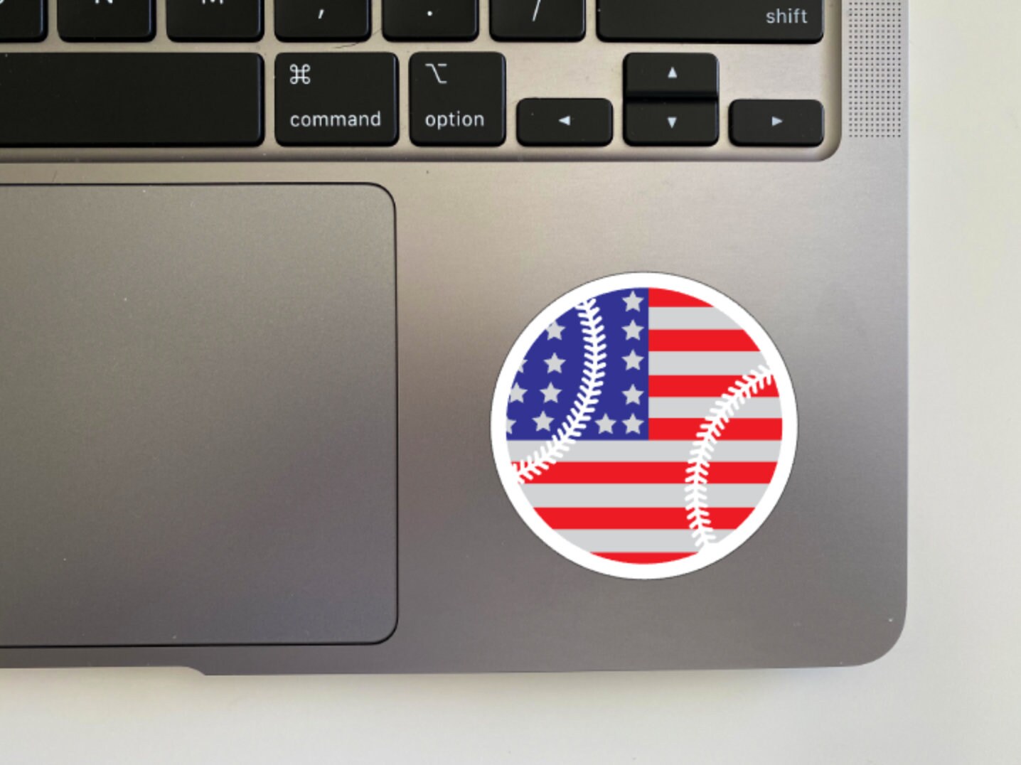 Baseball Softball Sticker American Flag Sticker Baseball Fan - Etsy