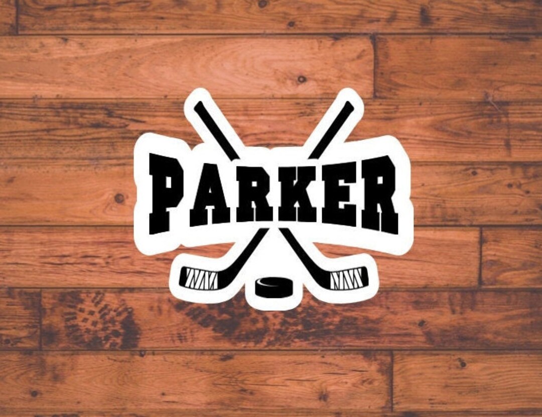 Personalized Hockey Name Sticker, Custom Name Hockey Sticker, Hockey ...