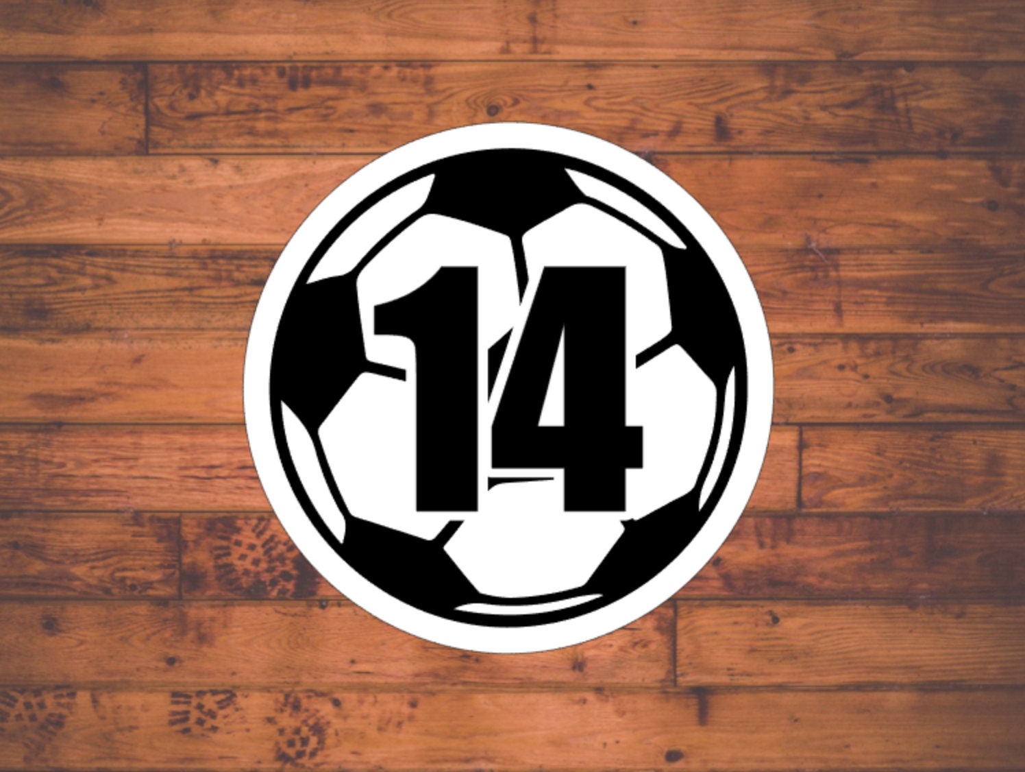 Personalized Soccer Number Sticker, Custom Number Sticker, Soccer Team ...