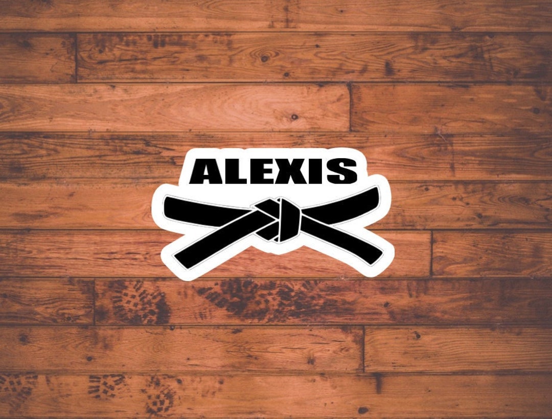 Personalized Karate Belt Sticker, Custom Tae Kwon Do Sticker, Martial ...