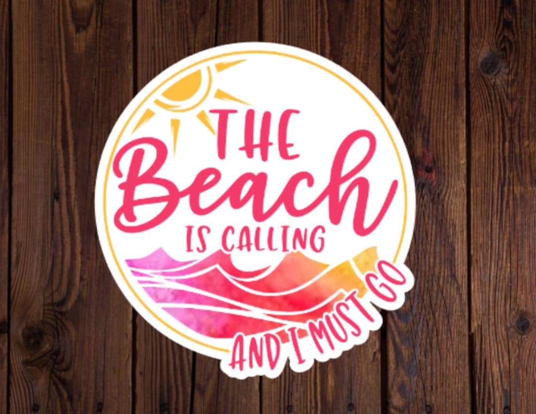 Beach Stickers, Summer Stickers, Sunset Stickers, Vacation Stickers ...