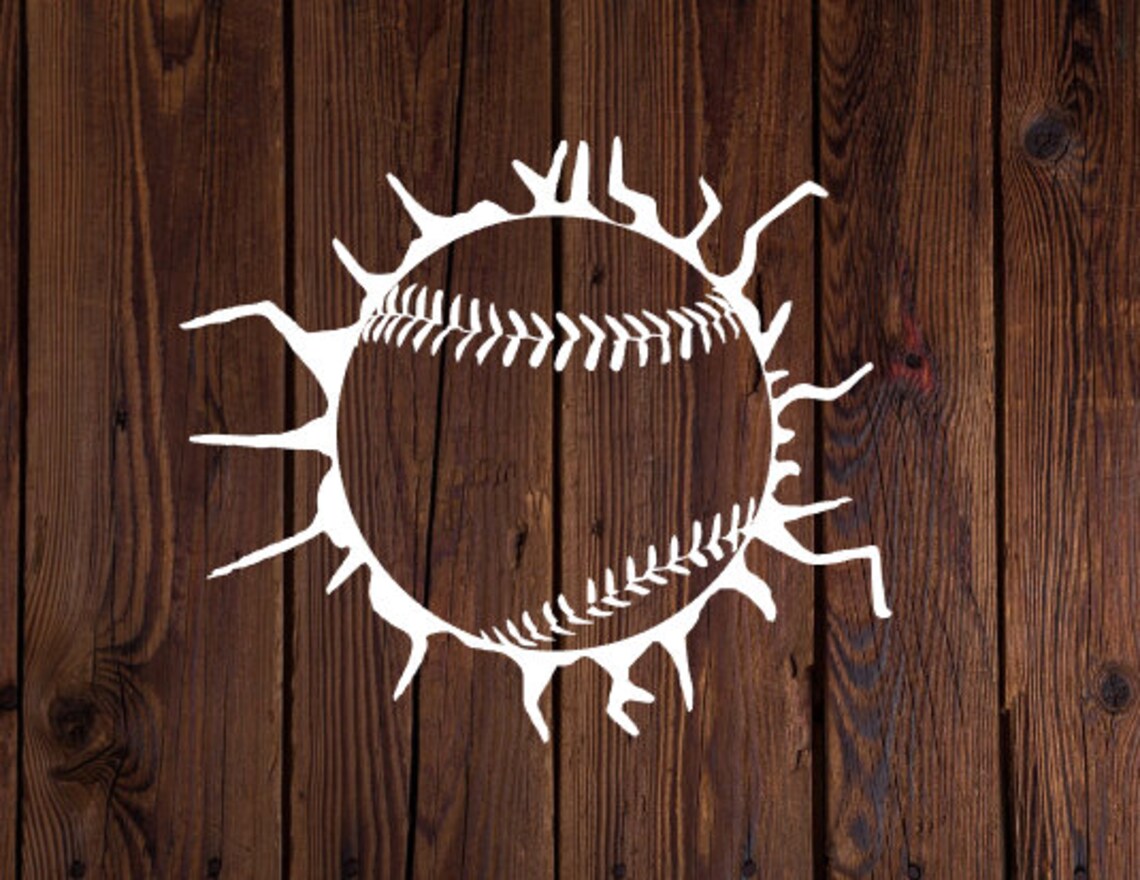 Cracked Glass Car Window Decal, Baseball Car Decal, Softball Car Decal ...