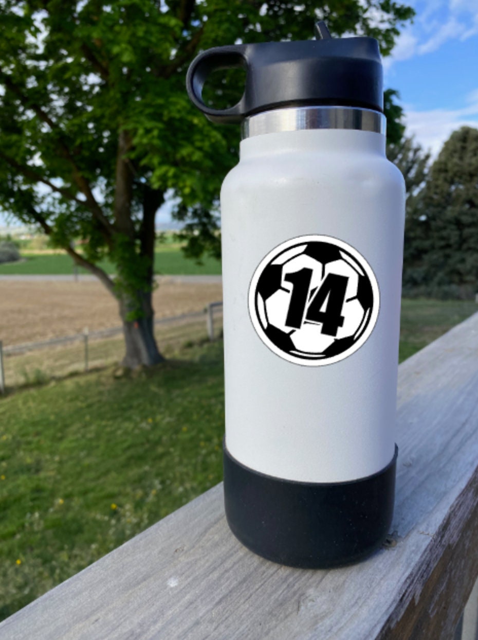 Personalized Soccer Number Sticker, Custom Number Sticker, Soccer Team ...