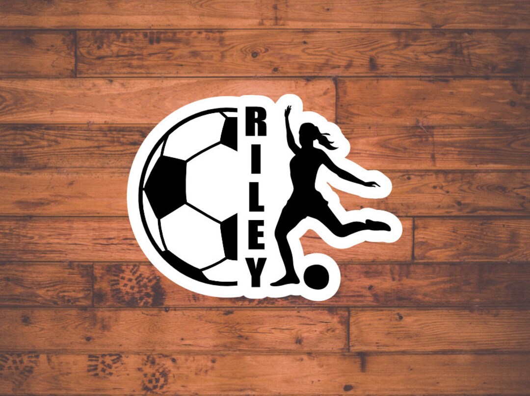 Personalized Soccer Player Sticker, Custom Name Sticker, Soccer Team ...