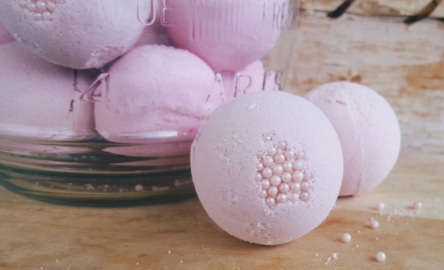 Bubble Gum Pearl Bath Bombs | Etsy