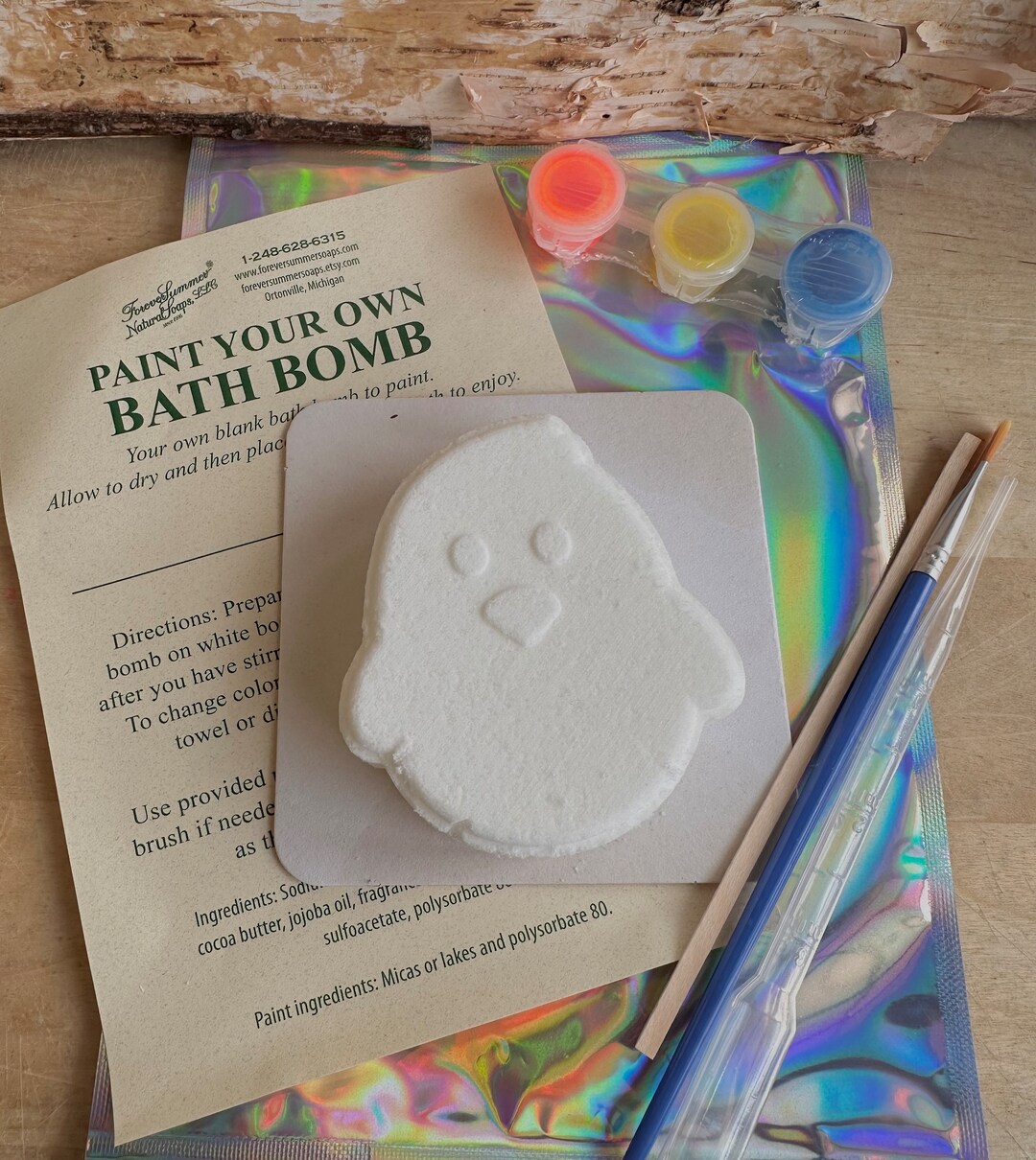 Paint Your Own Chick Bath Bomb Kit - Etsy