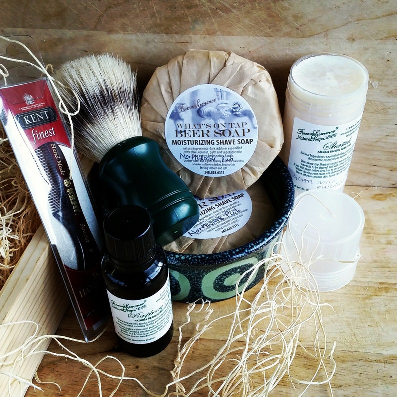 Uncle Bob's Barber Shop Shaving Gift Set - Etsy