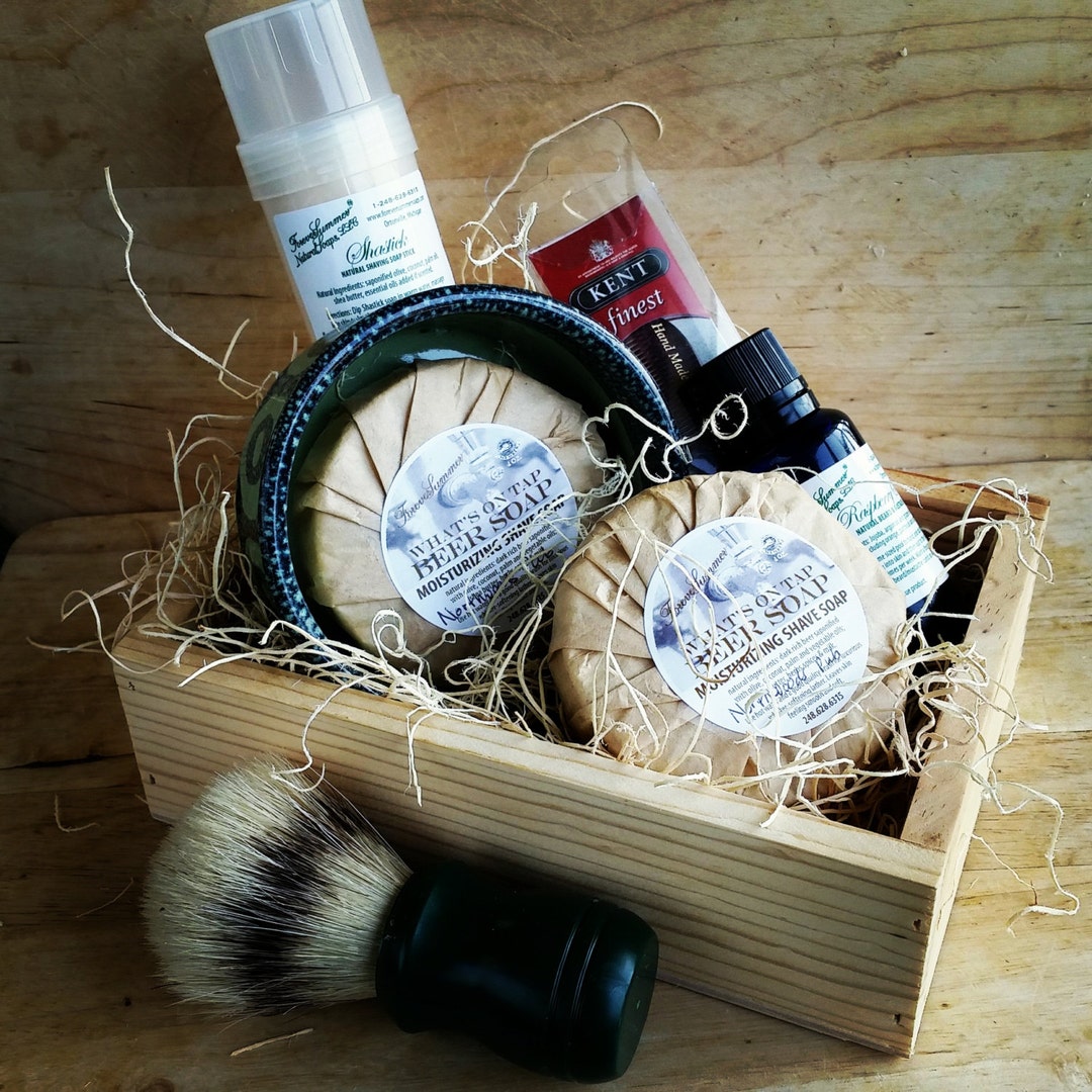 Uncle Bob's Barber Shop Shaving Gift Set - Etsy