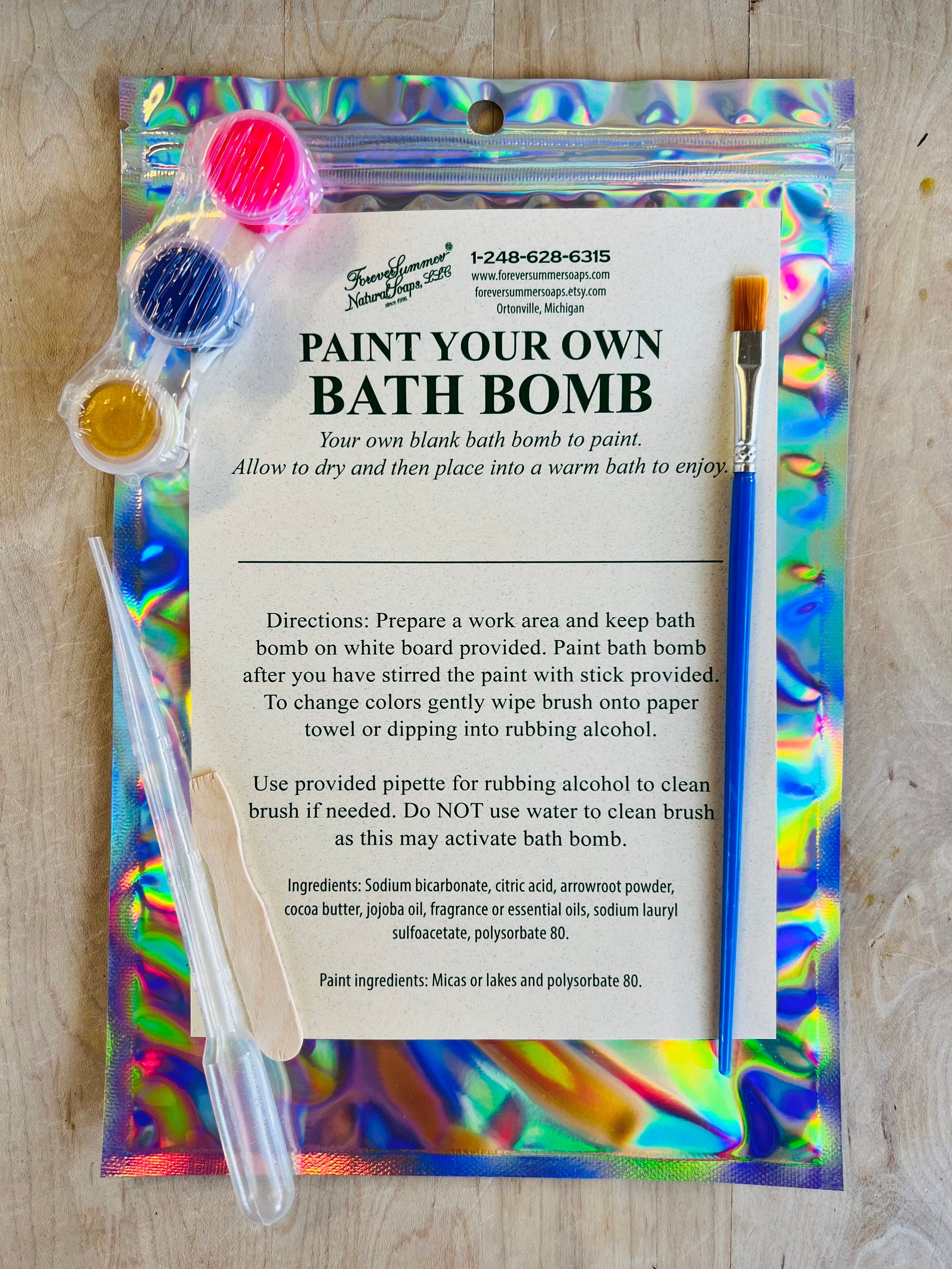 Paint Your Own Ghost Bath Bomb Kit - Etsy