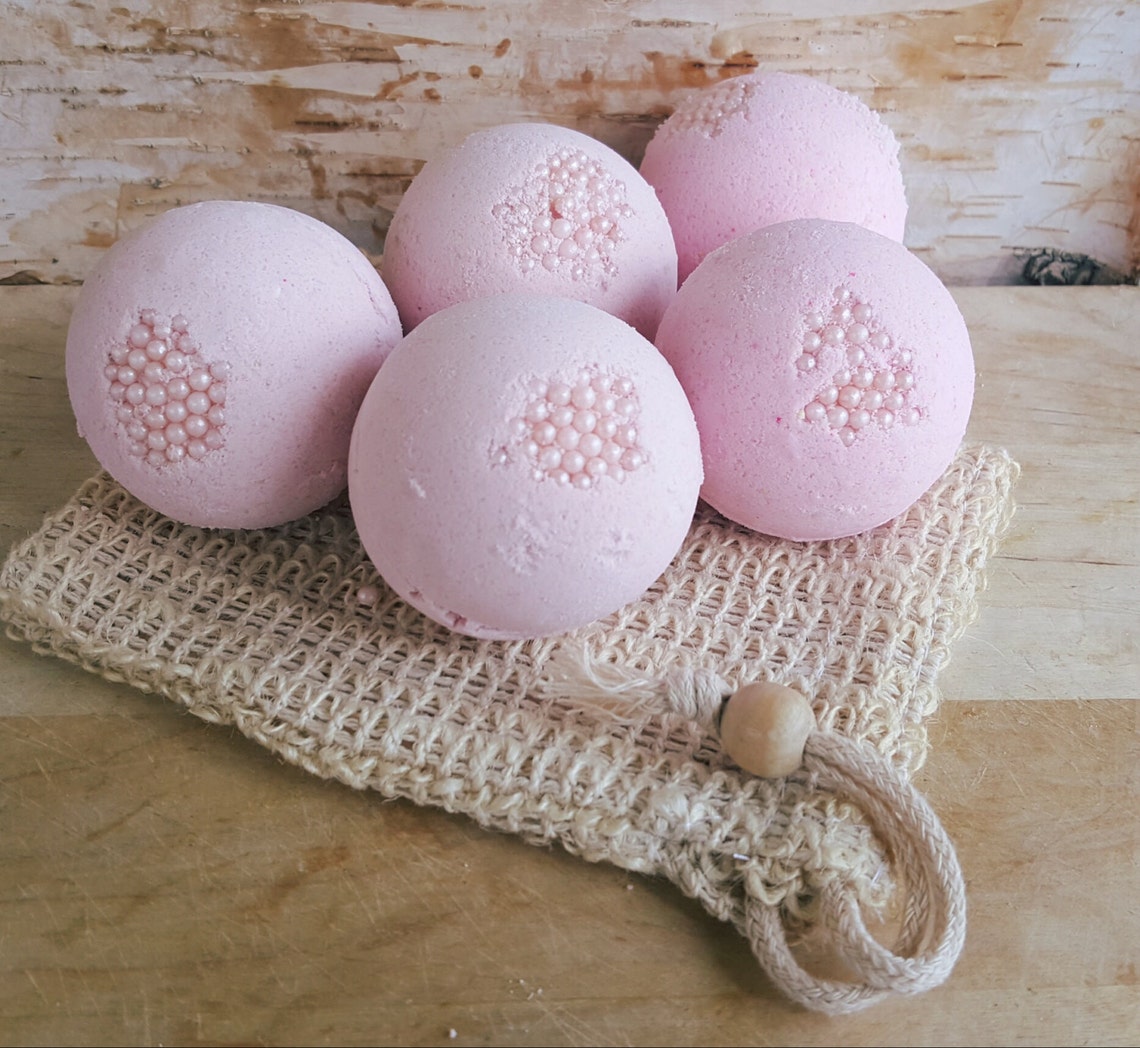 Bubble Gum Pearl Bath Bombs - Etsy