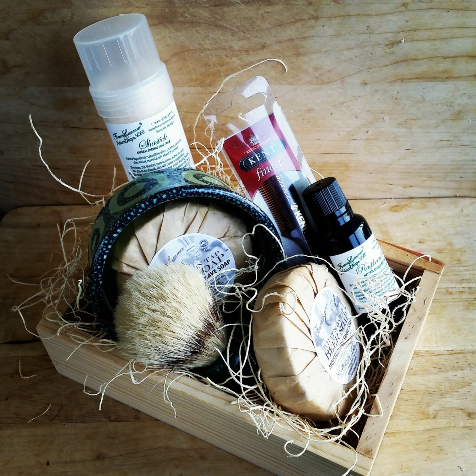 Uncle Bob's Barber Shop Shaving Gift Set - Etsy