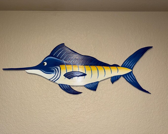 Wood Sailfish Saltwater Fish Art Wooden Fish Wall Art Gifts for Men ...