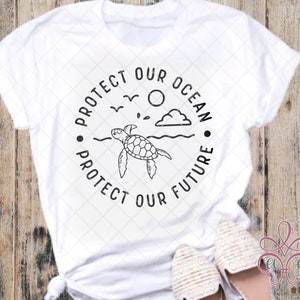 Save the Turtles SVG Protect Our Ocean PNG Sea Turtle Cut File Save the ...