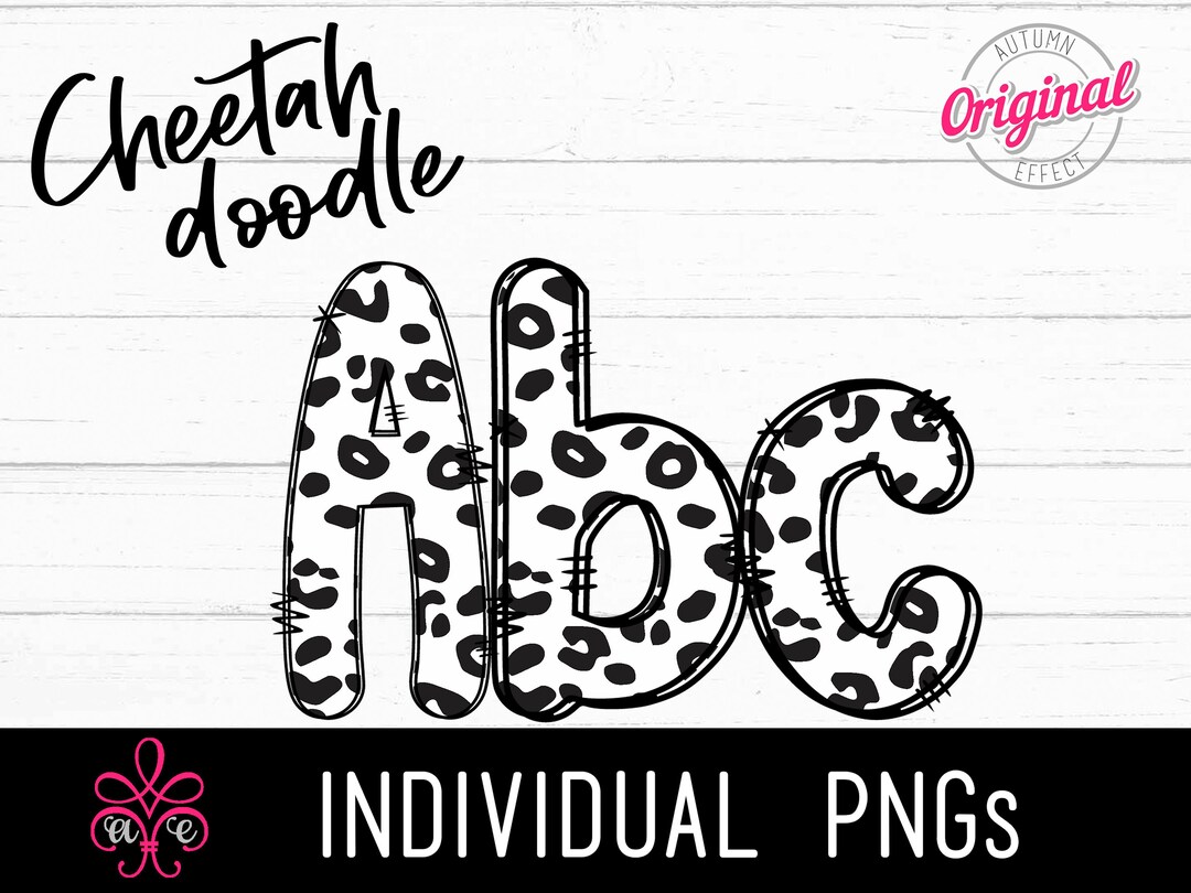 Cheetah Alphabet PNG - Cheetah Print Alphabet Letters - Sublimation ...