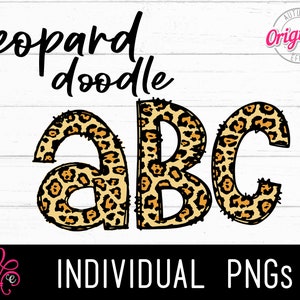Leopard Alphabet PNG - Leopard Print Alphabet Letters - Sublimation ...