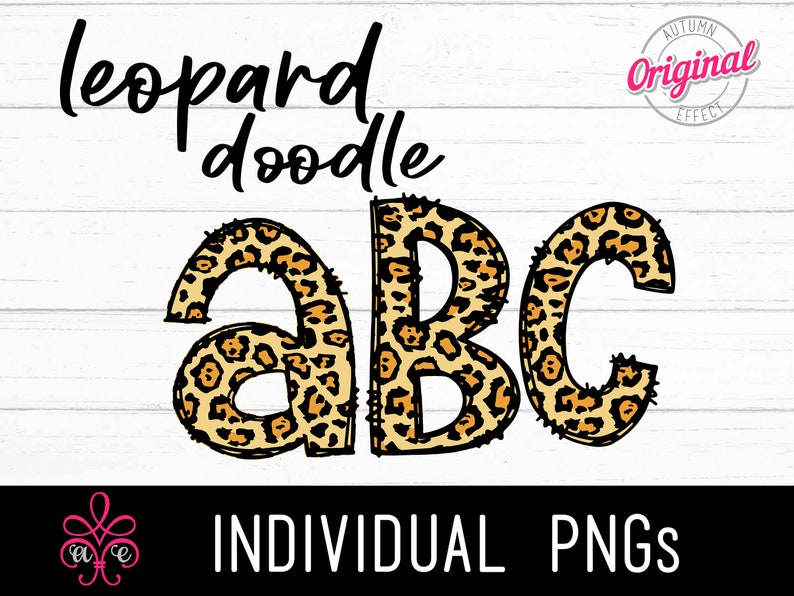 Leopard Alphabet PNG Leopard Print Alphabet Letters - Etsy