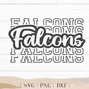 Falcons SVG - Falcons Bundle - School Spirit SVG - Falcons Cheer ...