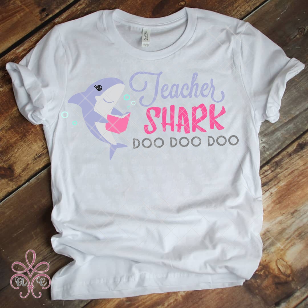 Teacher Shark SVG Shark SVG PNG Shark Cut File for Cricut - Etsy