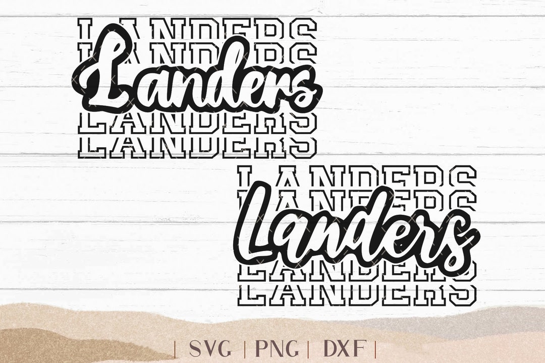 Landers SVG Landers Bundle School Spirit SVG Landers Cheer Football ...