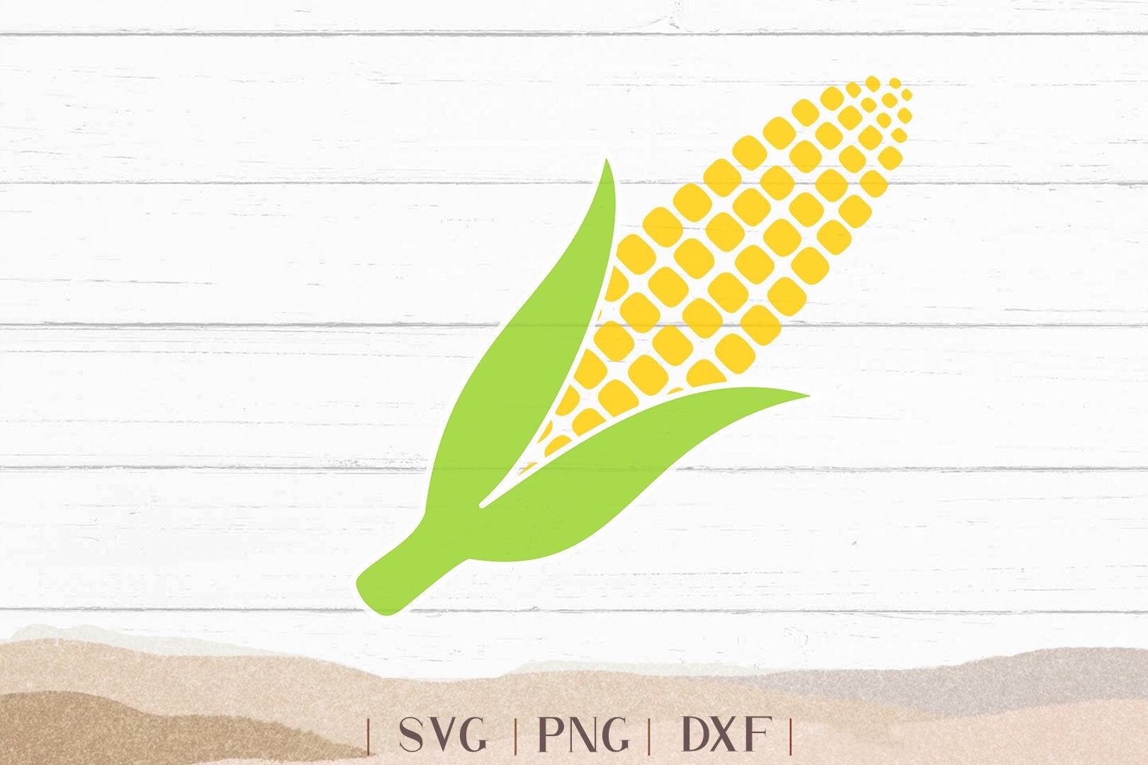 Corn SVG DXF - Thanksgiving Cut File - Corn Husk Design - Fall ...
