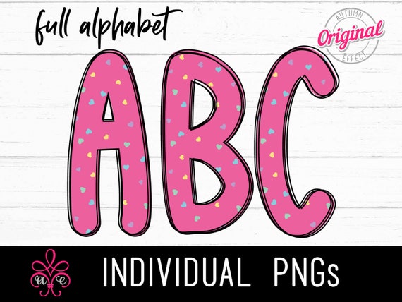 Cute Alphabet Letters Individual