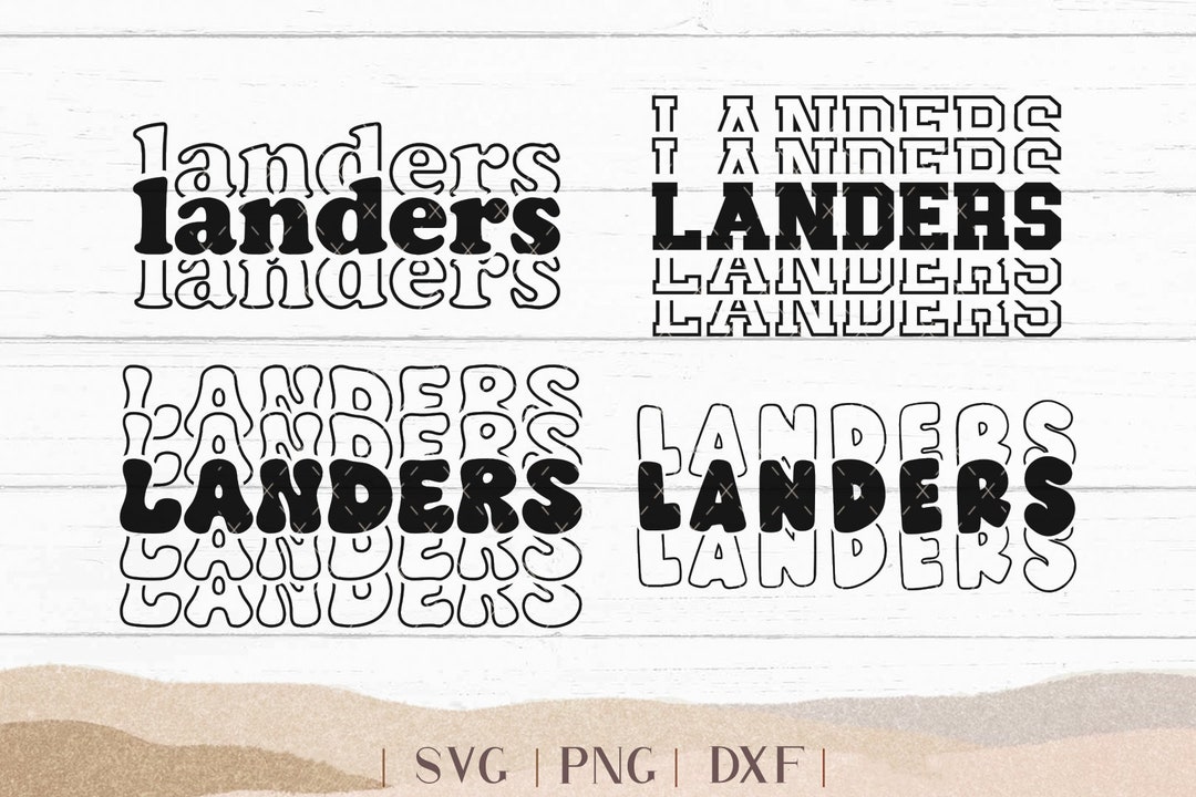 Landers SVG - Landers Bundle - School Spirit SVG - Landers Cheer ...