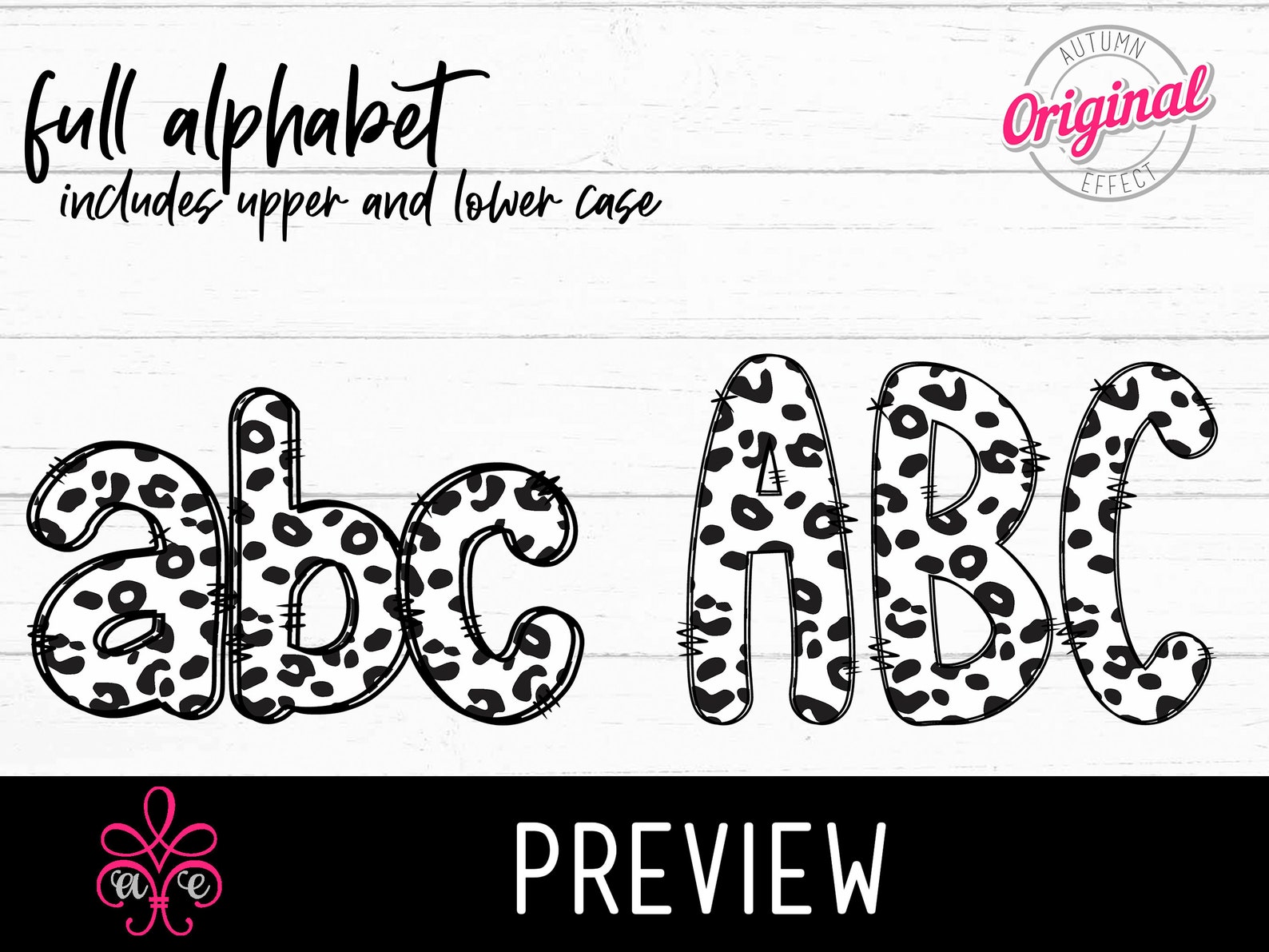 Cheetah Alphabet PNG Cheetah Print Alphabet Letters - Etsy