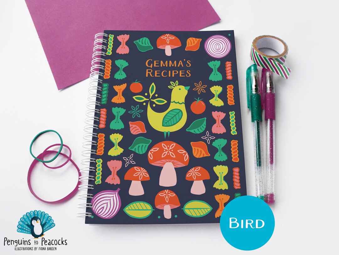 Personalised, Recipe Book, Cook Book, Cooking Journal, Baking Notebook ...