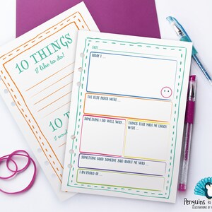 Printable Children's Positive Mindset Happiness Journal. Mindful Doodle ...