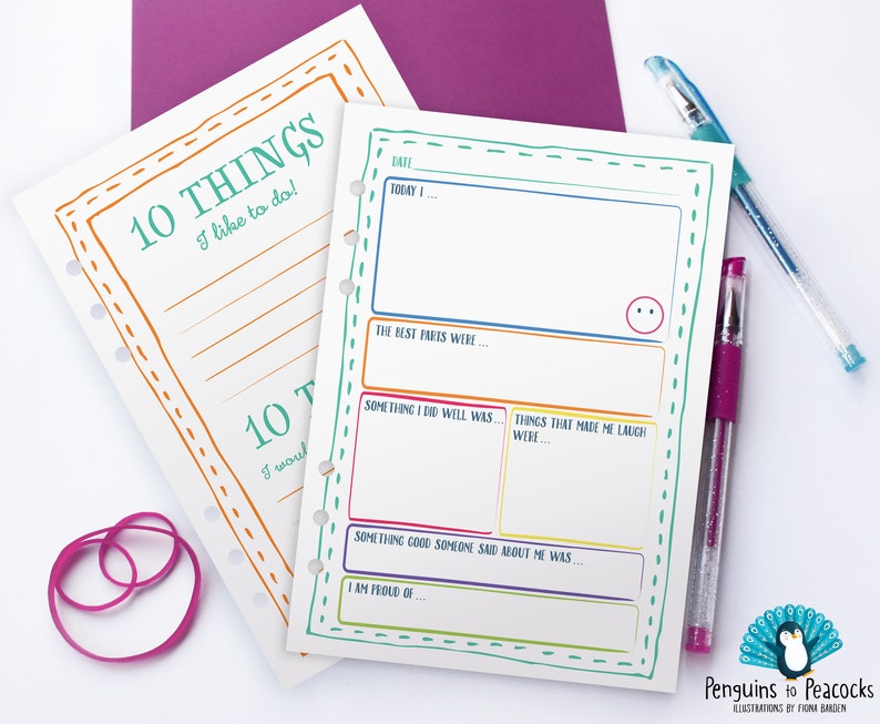 Printable Children's Positive Mindset Happiness Journal. - Etsy UK