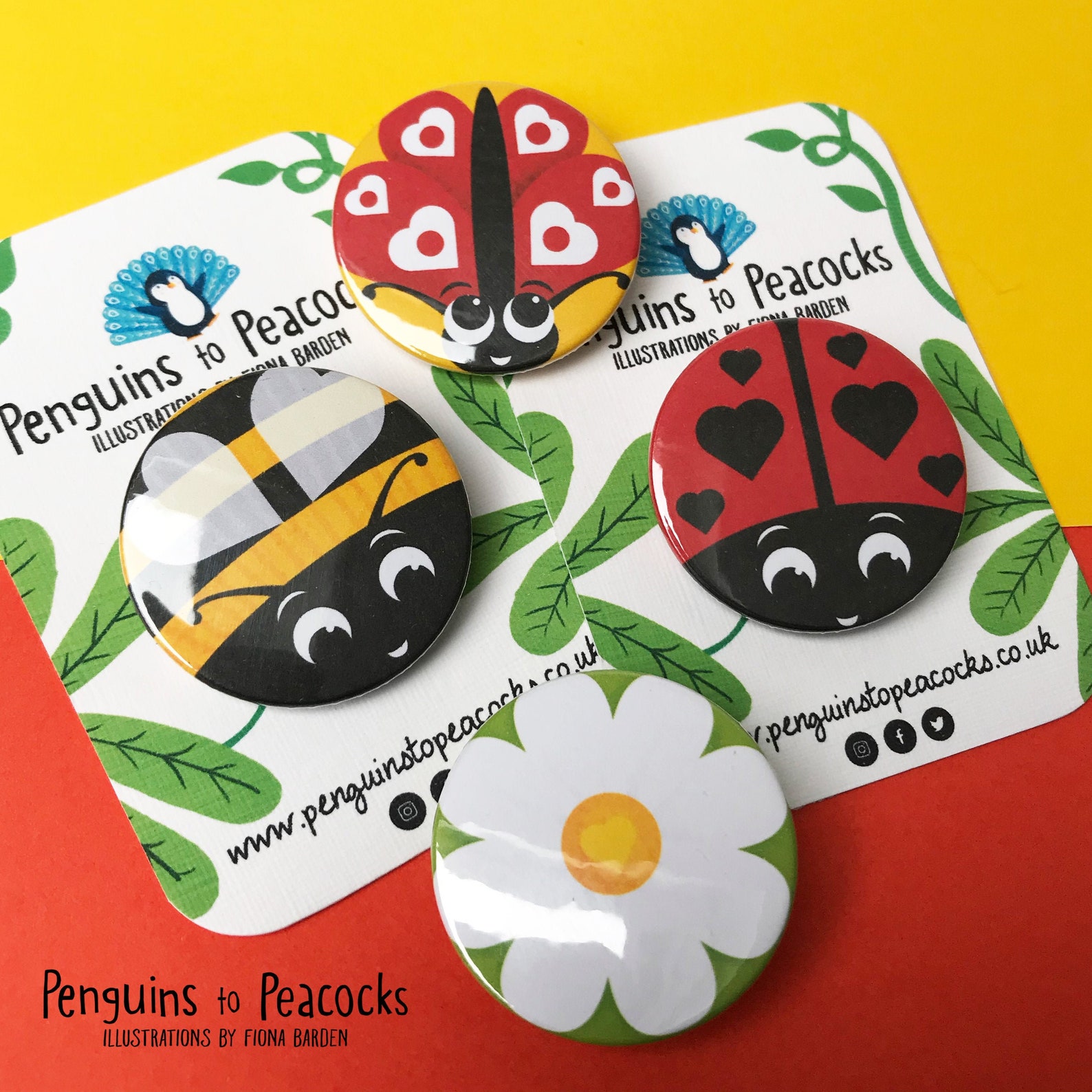 Insect Fridge Magnet Set Ladybird Magnet Bee Magnet - Etsy