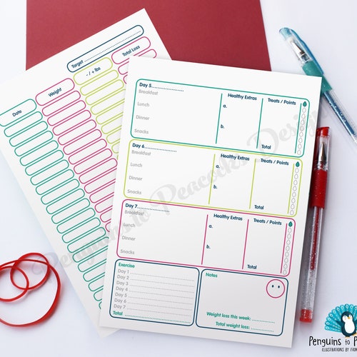 Printable Slimming World Food Diary and Journal Instant | Etsy