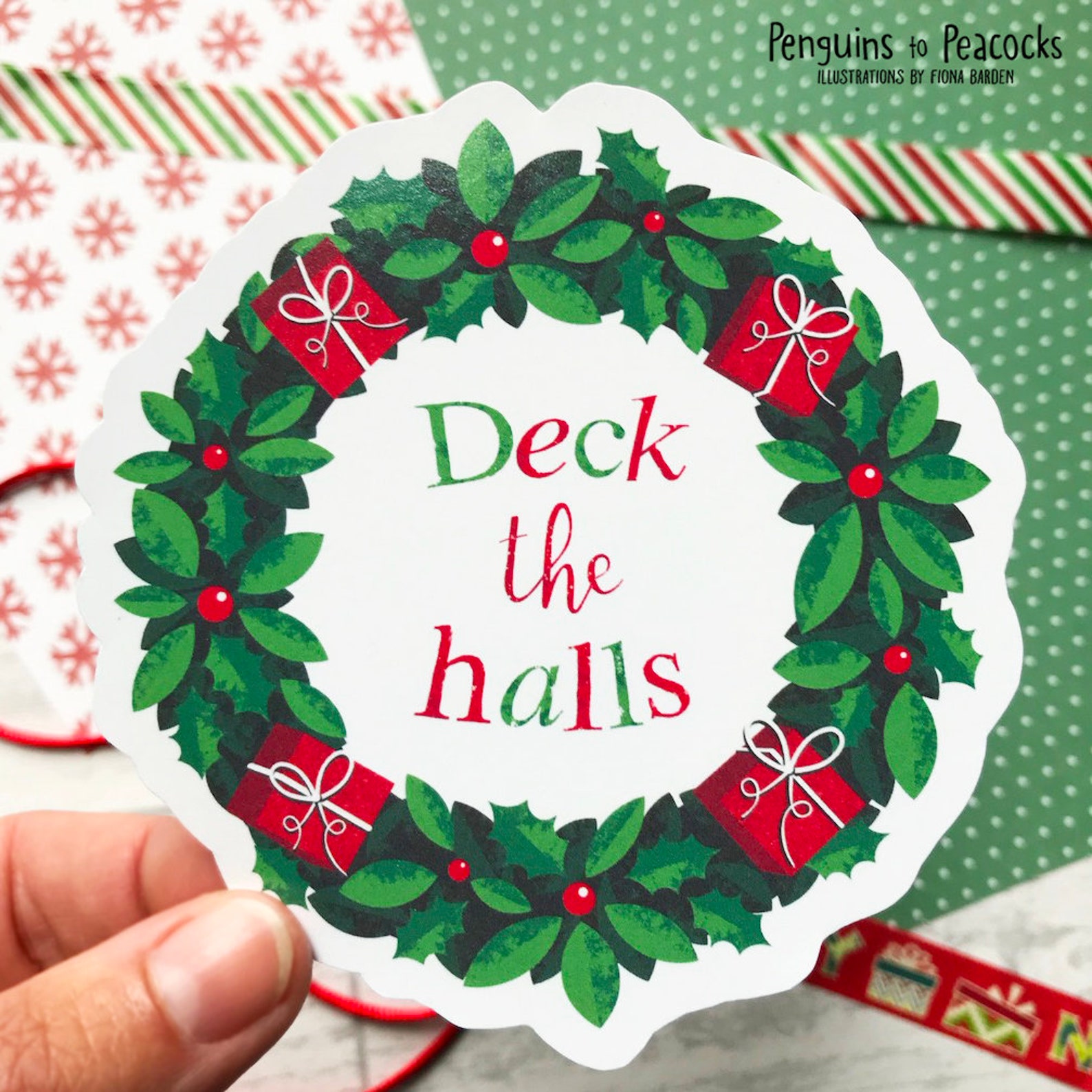Christmas Vinyl Sticker Pack. Xmas Vinyl Decal Pack. 'deck - Etsy