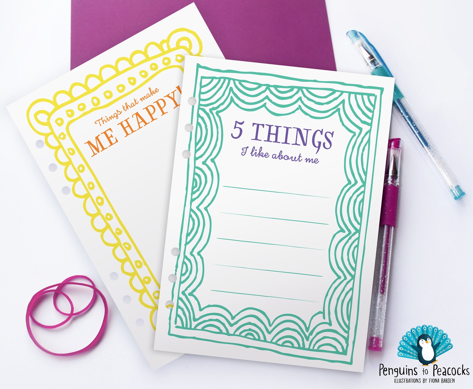 Printable Children's Positive Mindset Happiness Journal. | Etsy