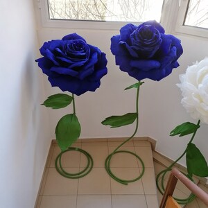 Free Standing Blue Flower | Photo Zone | Wedding | Giant Paper Blue ...